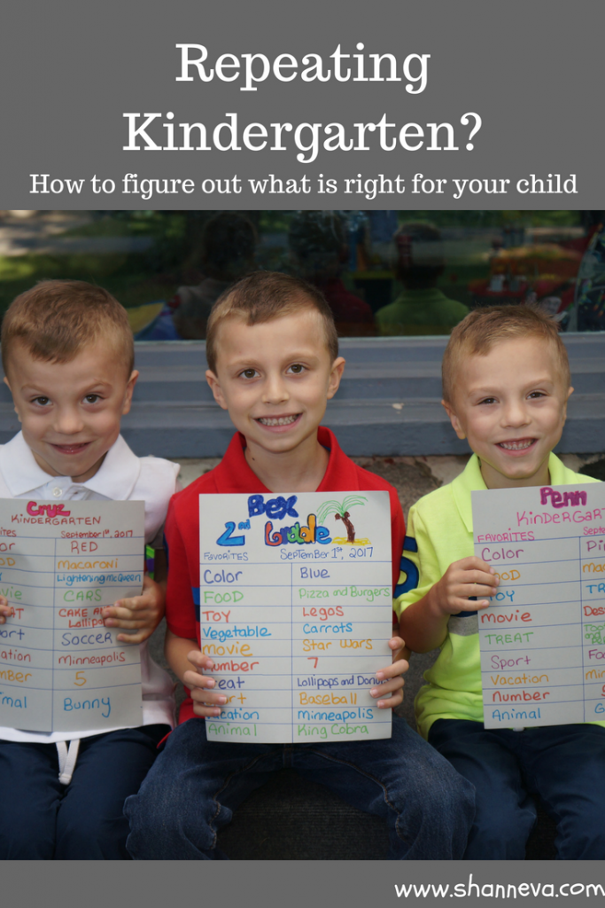 Repeating Kindergarten: Making the Right Decision - Shann Eva's Blog