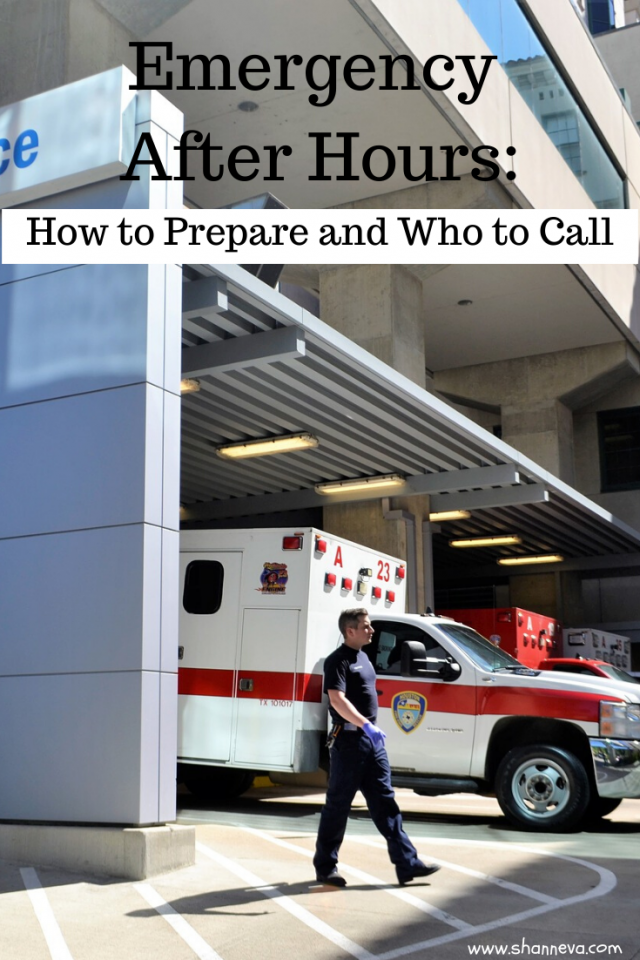After Hours Emergency: What to Do - Shann Eva's Blog